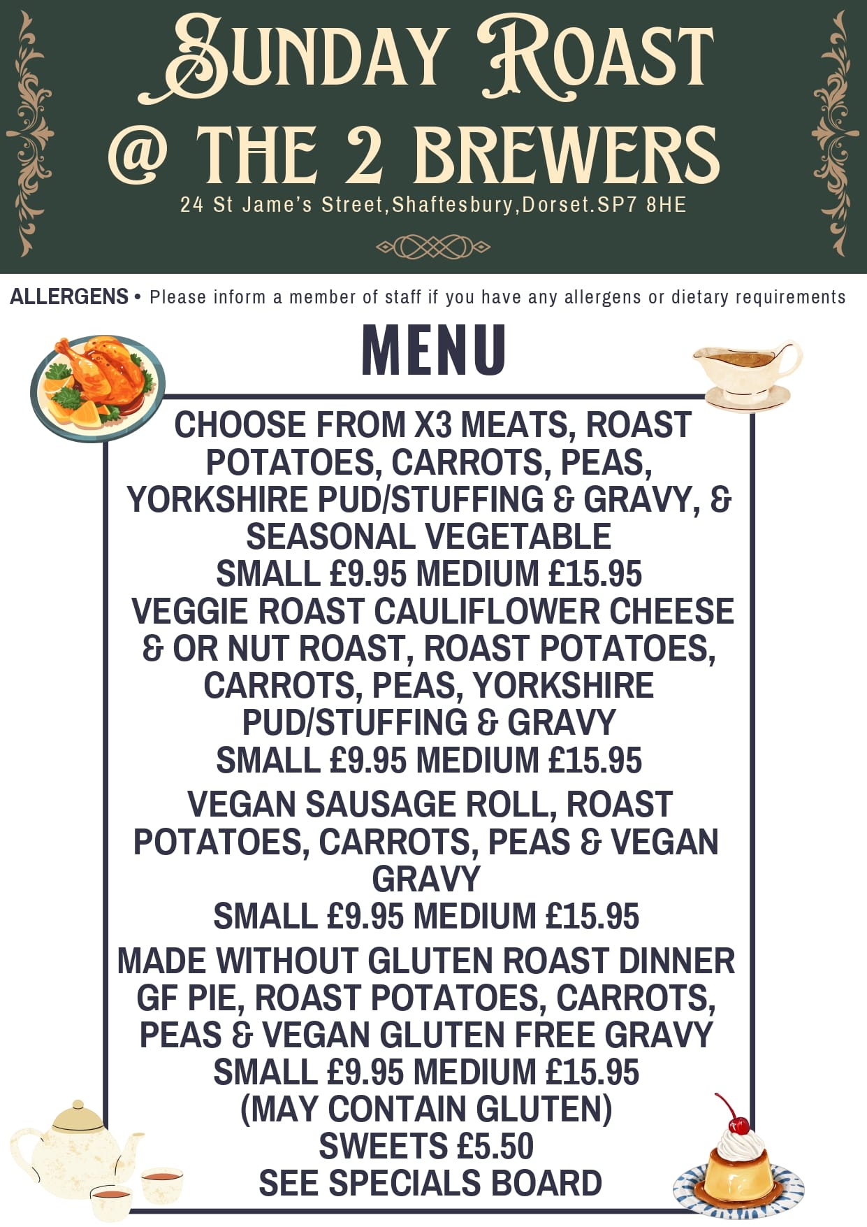 Menu - Ye Olde Two Brewers